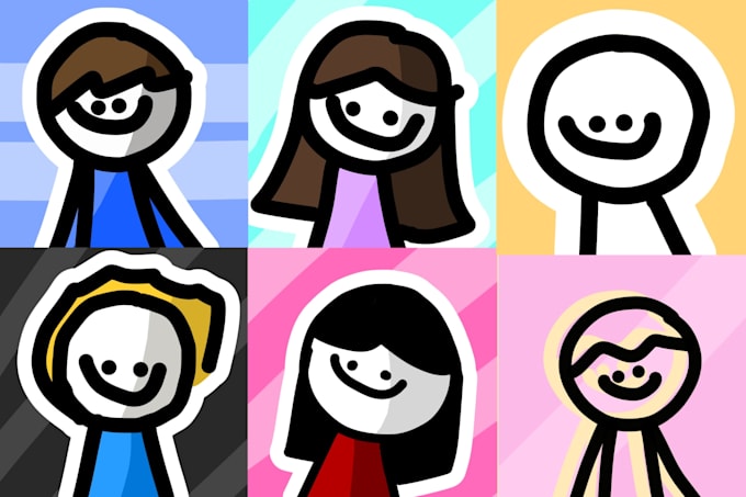 Draw a cartoon profile picture of you by Shadowmcc | Fiverr