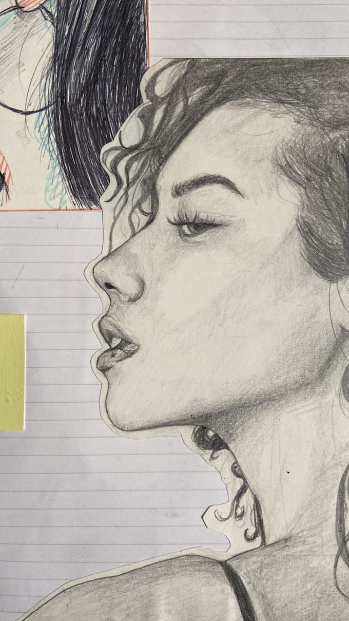 Draw your portrait , traditional by Auroratries | Fiverr