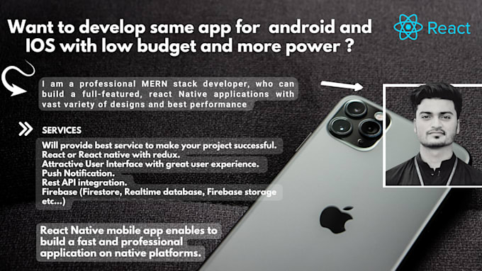 Develop your mobile app with react native and expo by Awaisi_ | Fiverr
