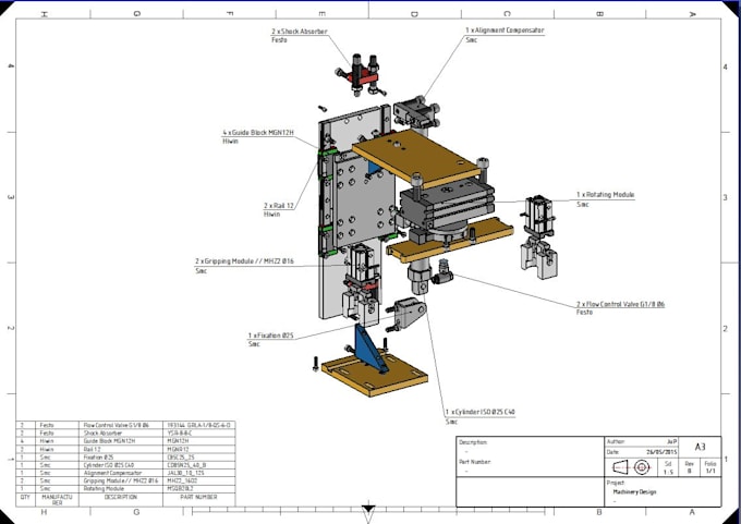 Design 2d technical drawing and 3d models by Helmimekki | Fiverr