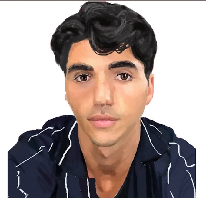 Draw your portraits in ms paint with mouse by Vavadhr | Fiverr