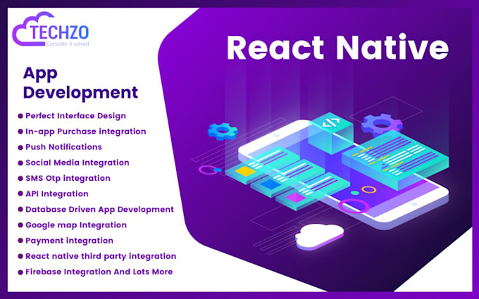 Create react native mobile application for ios and android by Techzosolutions | Fiverr