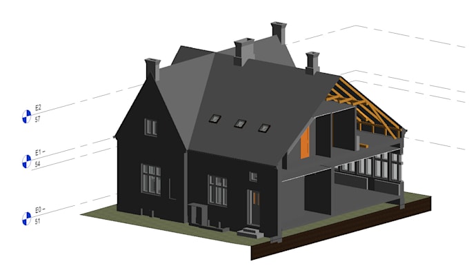 Create 3d models and plans using revit or autocad by Valentinmihaido ...