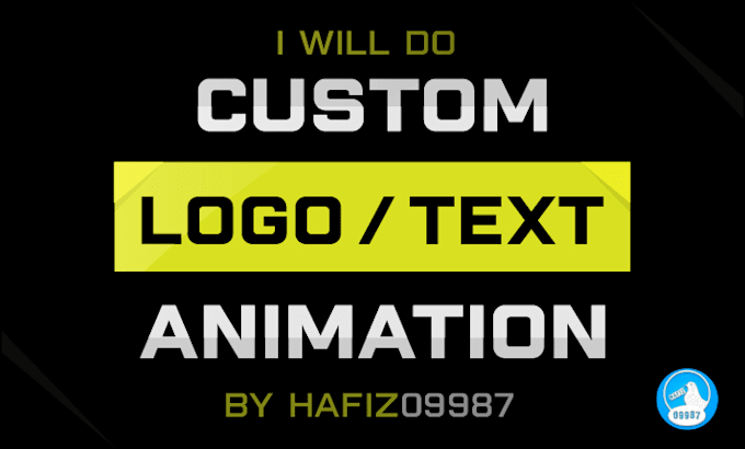 Eye catching 2d logo animation and custom text animation by Hafiz09987 ...