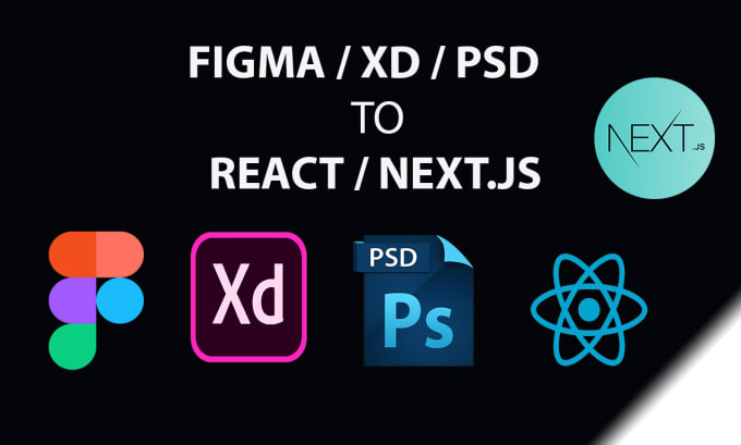 Convert figma, psd, xd to next js by Booreact | Fiverr