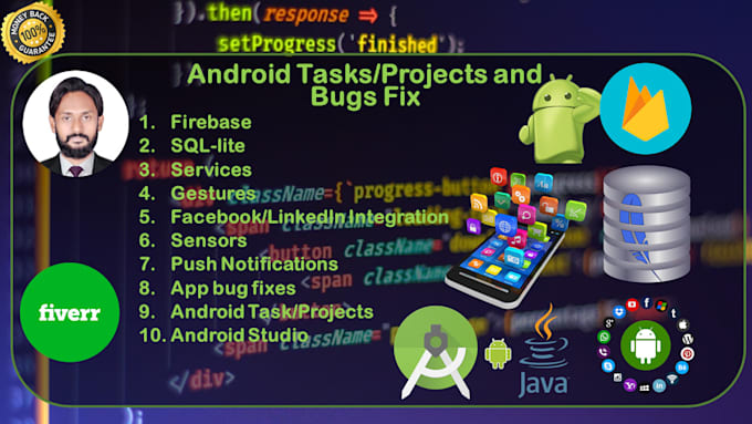 Do android tasks, projects and bugs fixing in android studio by Bhart_kumar | Fiverr