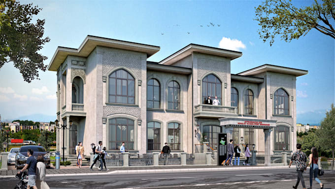 Design and render exterior architecture with 3ds max by Drkdesign | Fiverr