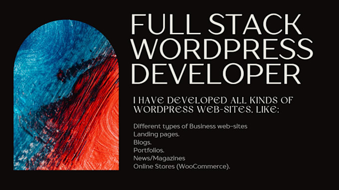Full stack wordpress developer by Pooja_mishra_12 | Fiverr