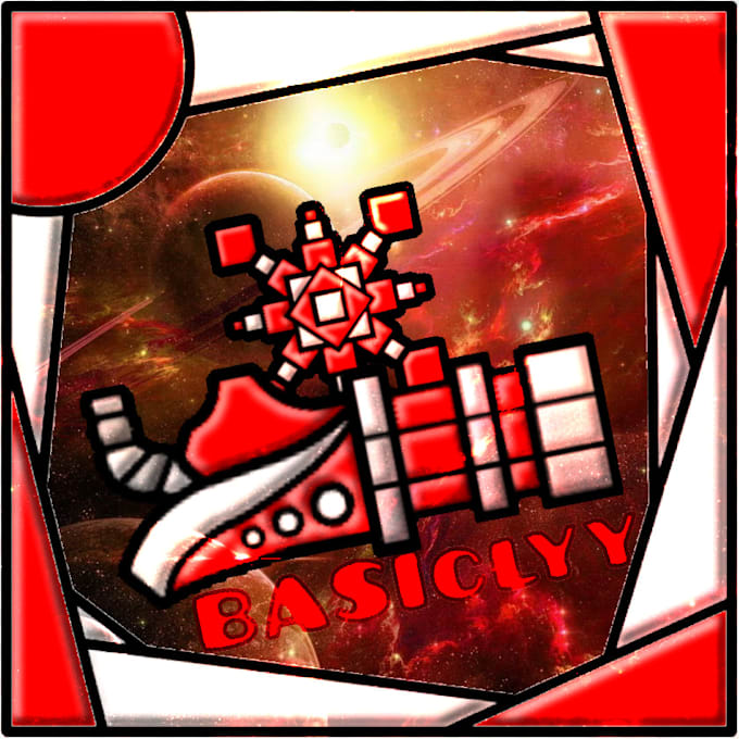 Design a geometry dash profile logo for you by Basiclymine | Fiverr