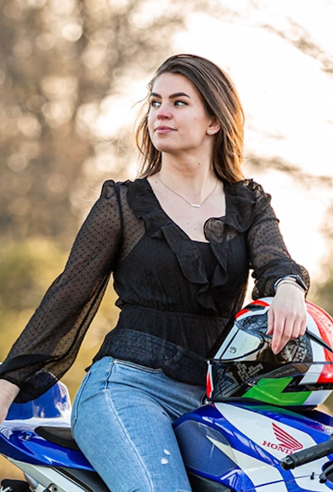 Make an instagram ad to hype up your customers as a female model by ...