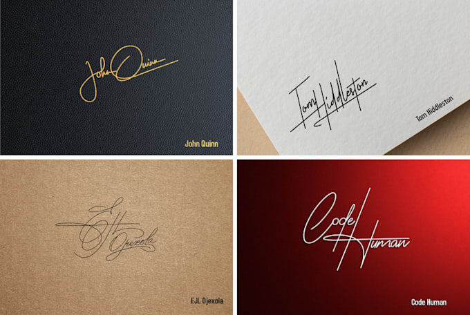 Do handwritten designs and signature logo by Sobiamano210 | Fiverr