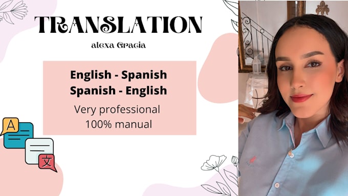 Translate english into spanish and vice versa by Alexagracia | Fiverr