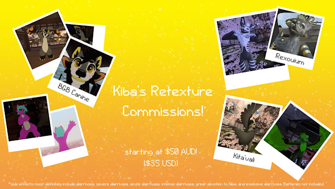 Retexture a 3d model to bring your furry oc to life by Kibafurs | Fiverr