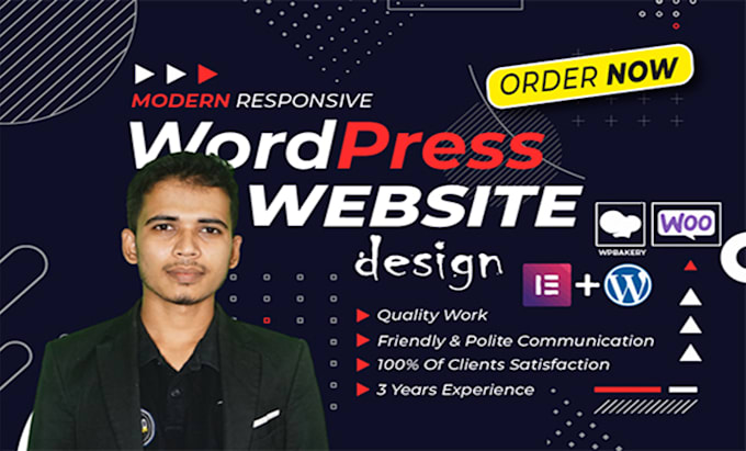 Design and make a modern responsive wordpress website by Obidullah71 | Fiverr