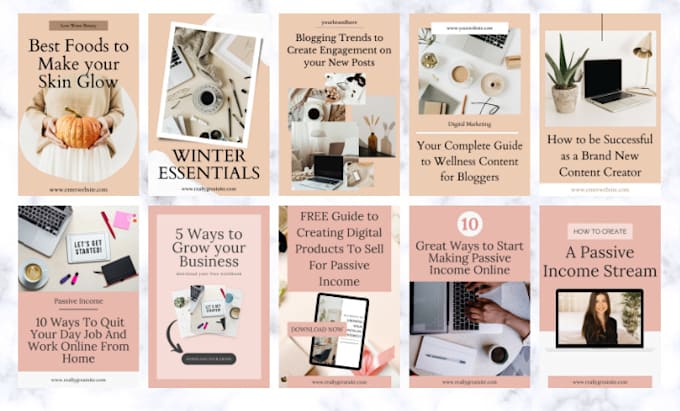 Design professional pinnable pinterest pins for your blog by ...