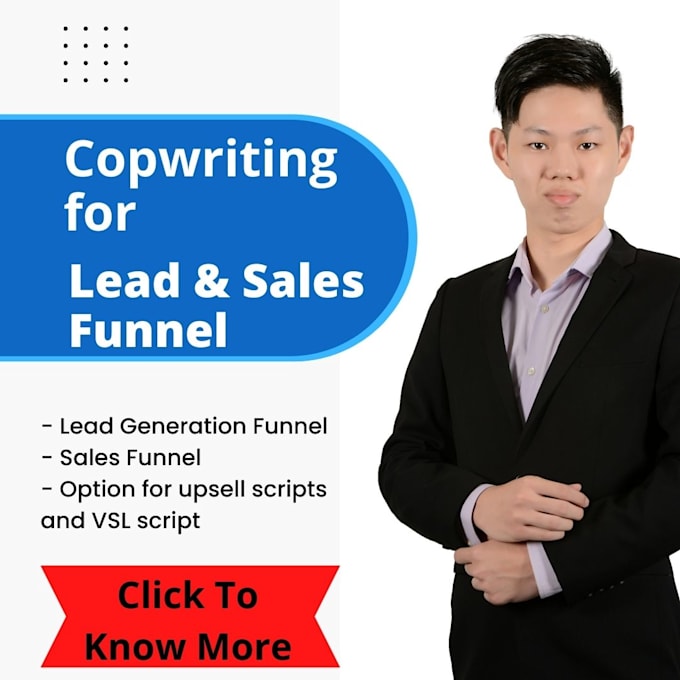 Write a high converting copy for your lead and sales funnel by ...