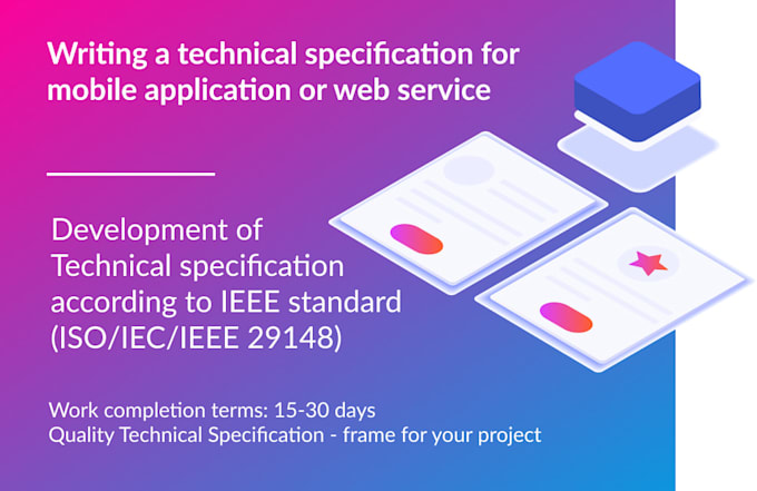 Write a technical specification for mobile app by Vovaschwarz | Fiverr