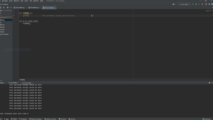 Programm a little script in python for you by Finn_h1 | Fiverr