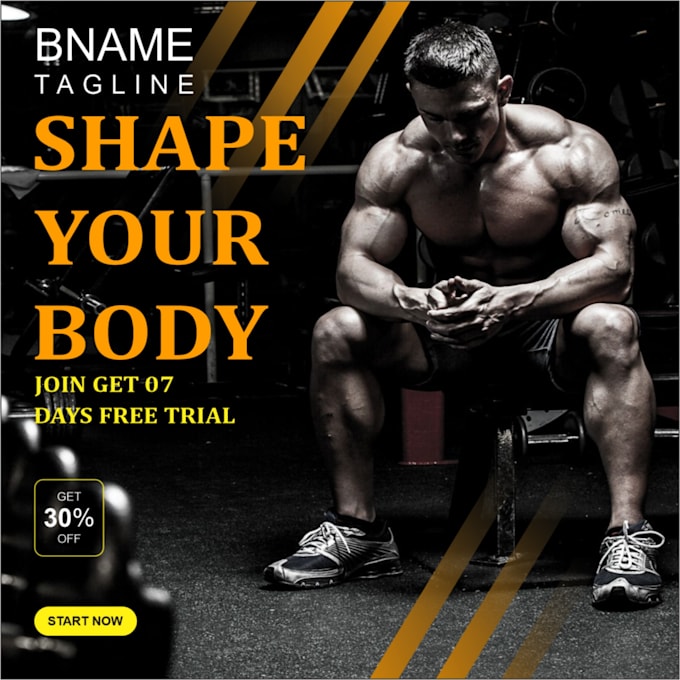 Make perfect fitness, gym poster by Chabbas117 | Fiverr