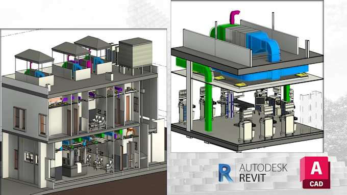 Draw and model architectural,mechanical, electrical system in revit and ...