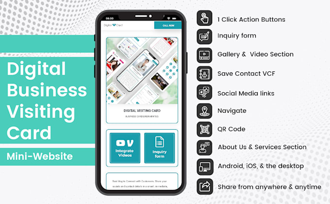 Build you an interactive digital business card like website in 24 hours ...