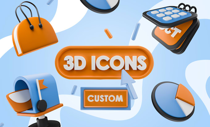 Make custom 3d icons for web and app by Piximtrax | Fiverr
