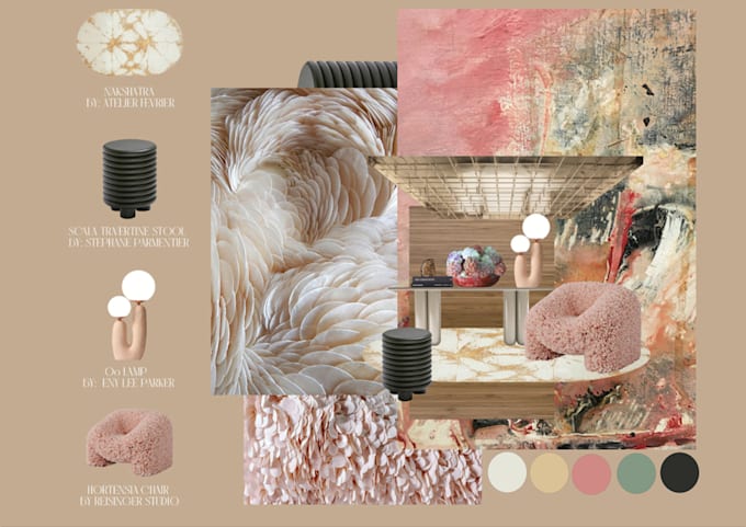Create an interior design mood board with a color palette by Dinia99 ...