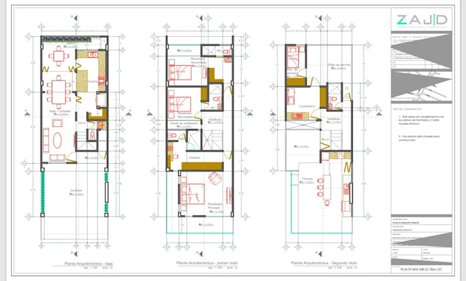 Dibujar planos o plantas, alzados y cortes arquitectónicos en autocad ...