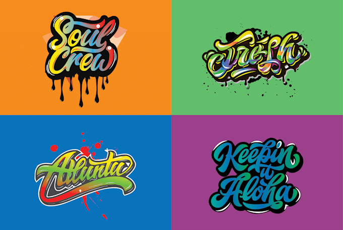 Design hand lettering , urban streetwear and typography font logo by ...