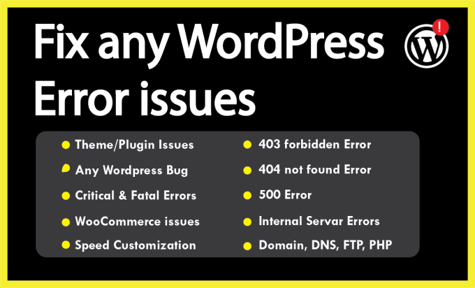 Fix Bug 403 Forbidden 404 500 Error By Wpayaan Fiverr 