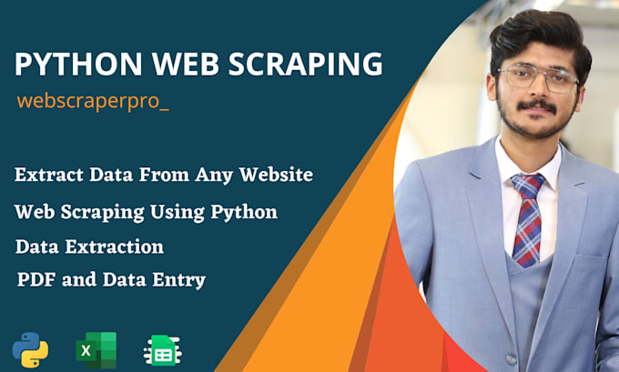Do python web scraping, data scraping and web automation by Webscraperpro_ | Fiverr