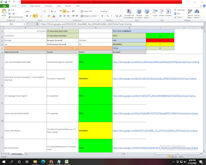 Do perfect manual testing with test cases in sqa by Dilrubadipa | Fiverr