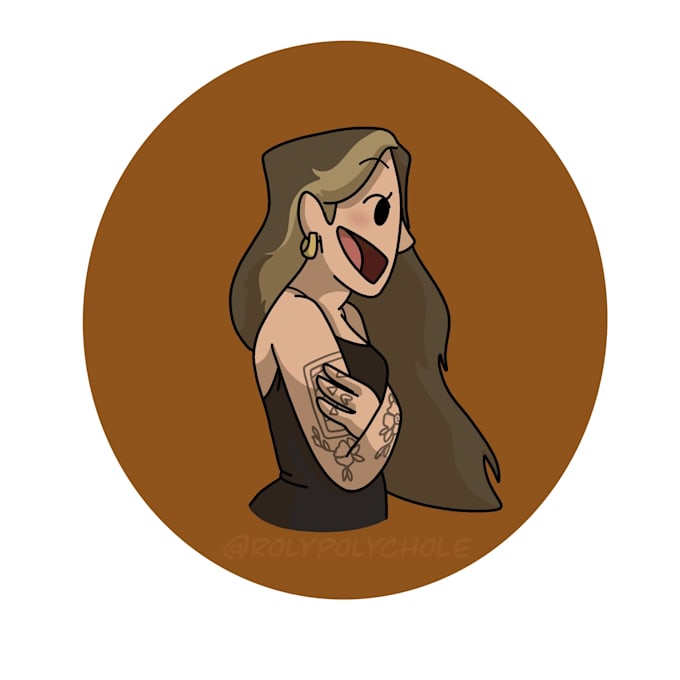 Create cartoon portraits and profile icons by Rolypolychole | Fiverr