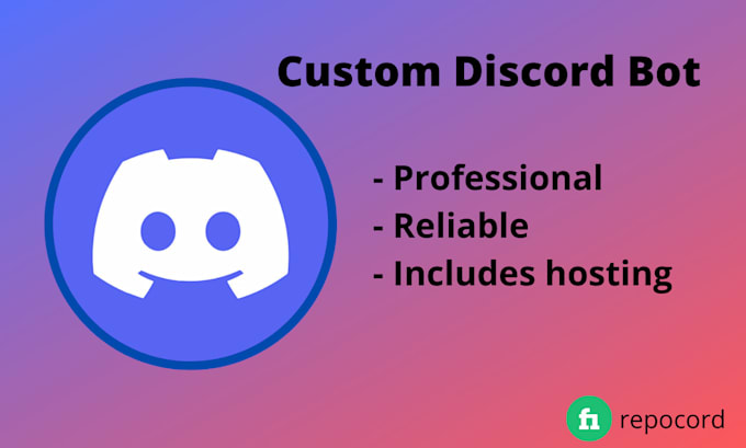 Make a custom discord bot for you by Repocord | Fiverr