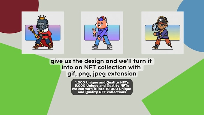 Generate a collection of 10k nfts with metadata and jsons by Alphaberat | Fiverr