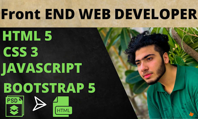 Be your front end web developer, html, css, bootstrap, js by Abdullah_373 | Fiverr