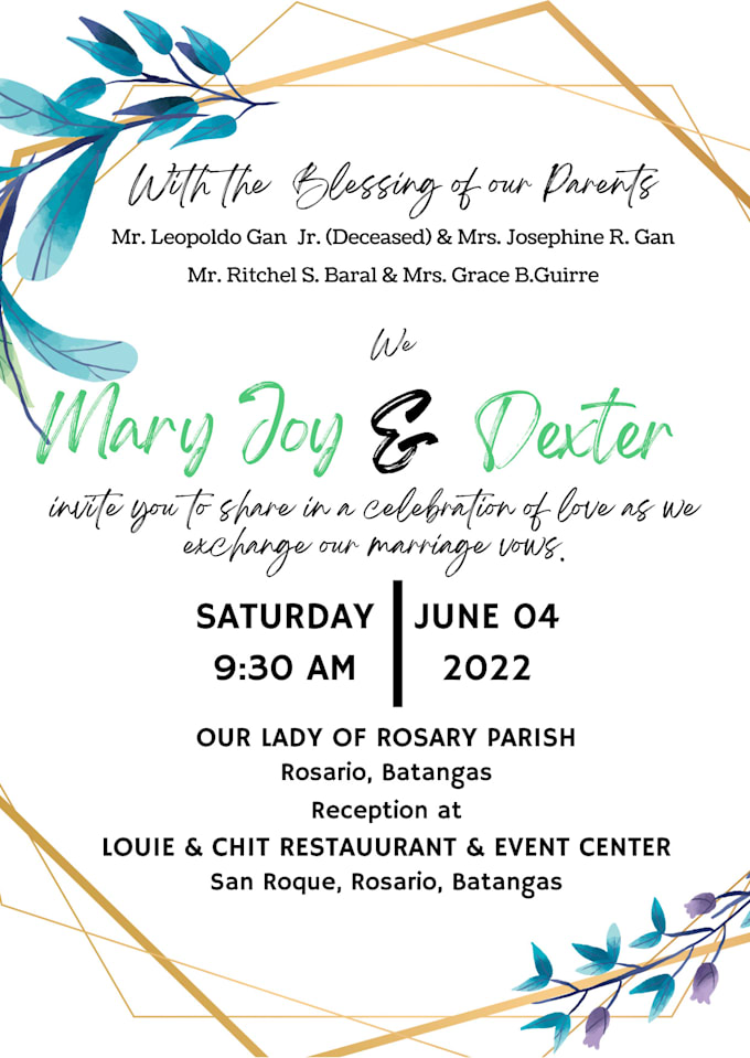 Create your catchy invitations by Chrislingao | Fiverr