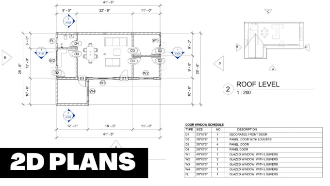 Draw Architectural Floor Plans Elevations And Sections By Civilmix Fiverr