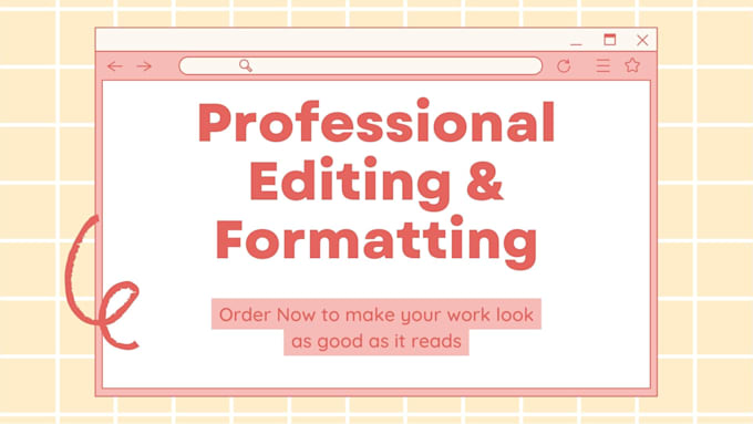 Edit and format your word document according to professional standards ...