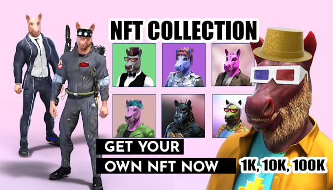 Create custom nft art design, nft design collection 1k, 10k, 100k by True_pixel | Fiverr