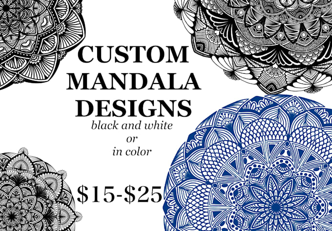 Create custom mandala designs by Kaciehdesign | Fiverr