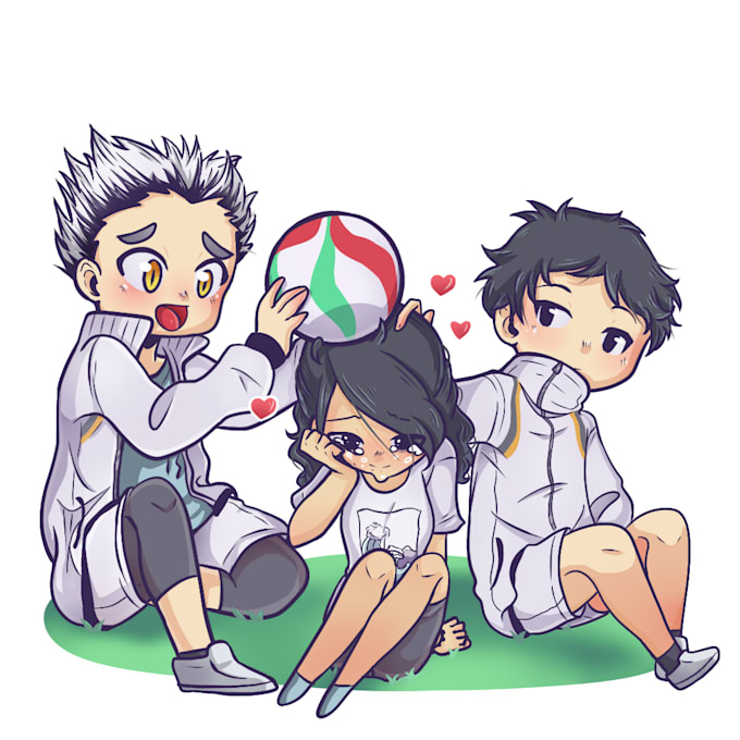 Cute and bright chibis drawings by Crystaldraw | Fiverr