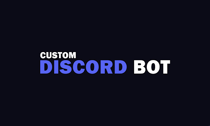 Code you a custom discord bot in python by Diesesfloo | Fiverr