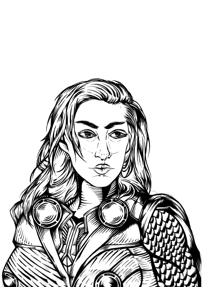 Draw you in marvel style inking by Mircodelleart | Fiverr