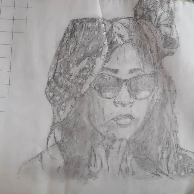 Draw portraits in pencil on a4 size paper by Mightyninety | Fiverr