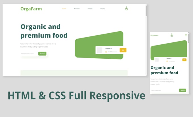Make responsive webpage by using html css from your any designs by ...