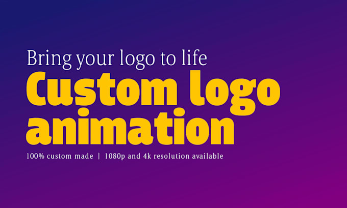 Create a professional logo animation by Haluma_up | Fiverr
