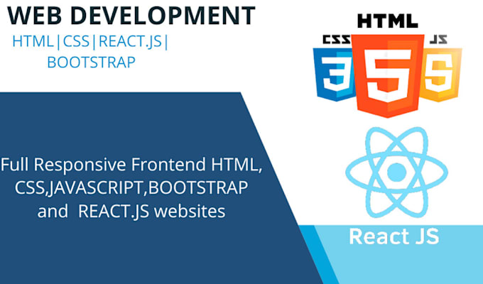 Responsive Frontend Web Development In Reactjs Html Css Javascript Bootstrap By