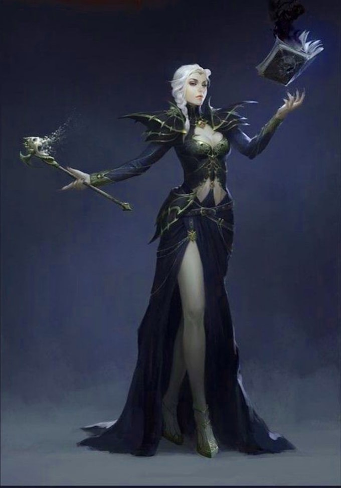 Draw a fantasy art of your dnd, oc character by Chruseiisbe | Fiverr