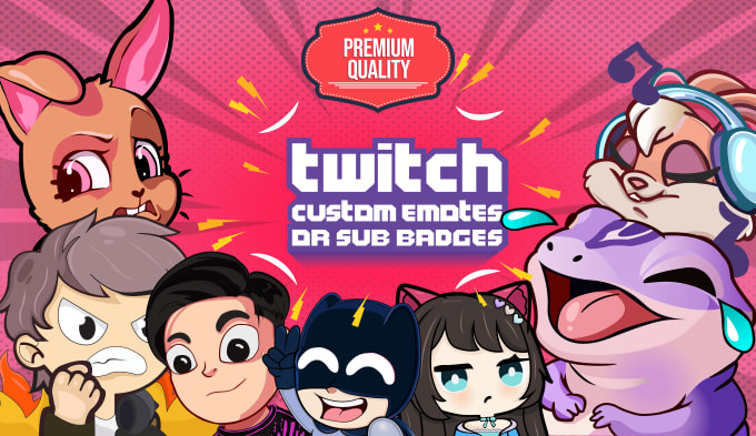Create custom twitch emotes, sub badges by Design_skull | Fiverr Create custom twitch emotes, sub badges by Design_skull | Fiverr